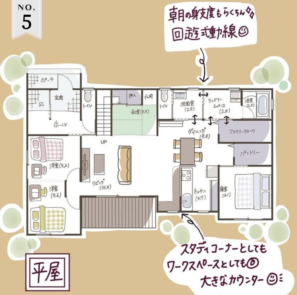 トイレが2つある平屋の間取り☆｜お知らせ・ブログ｜浜松・掛川の注文住宅なら子育て安心住宅デザインクラフトオフィス